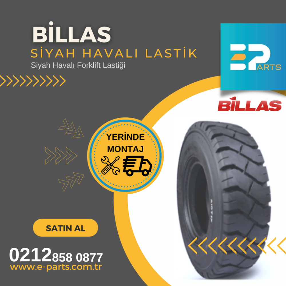 Billas Havalı Forklift Lastiği 500-8 BL700 8PR Fiyatı